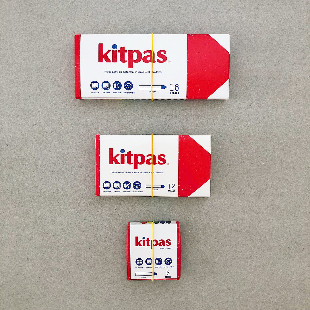 Kitpas Medium Crayons | 6, 12, 16 Colours – Petit Bubs