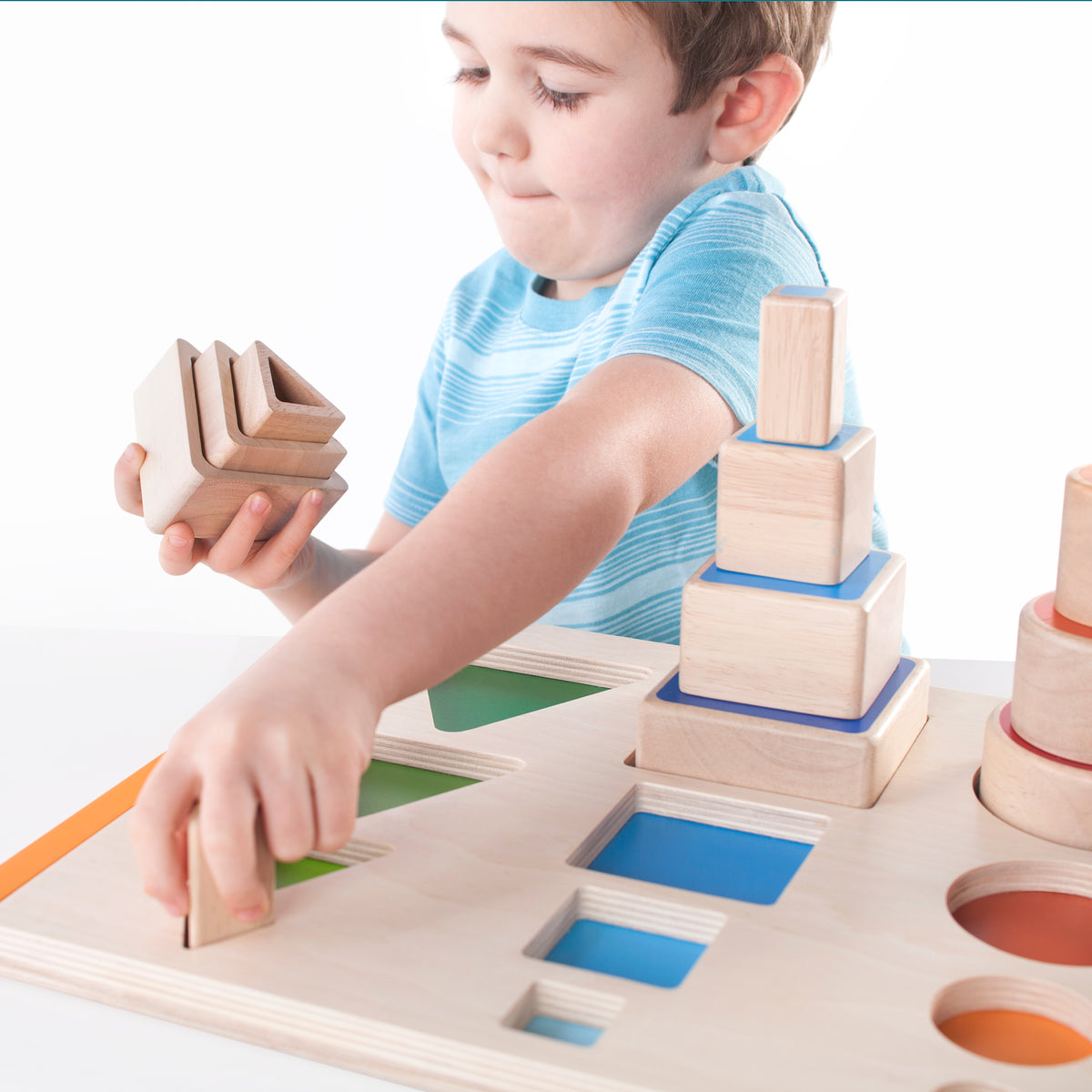 Guidecraft Nest and Stack Shapes – Petit Bubs